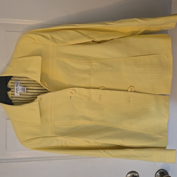 Judith Hart | Jackets & Coats | Judith Hart Yellow Lined Blazer | Poshmark